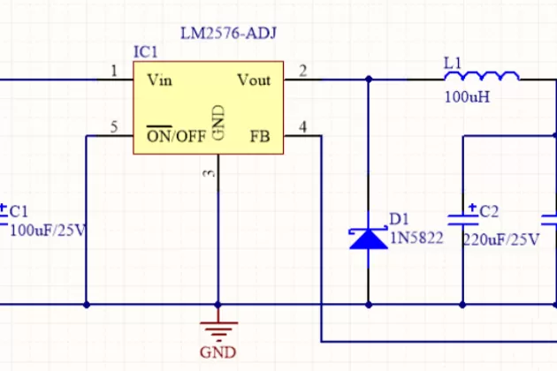 MẠCH NGUỒN HẠ ÁP DÙNG ADJ LM2576